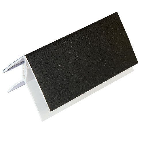 2-PART CORNER CLADDING TRIM 5m (M & F) (BLACK)