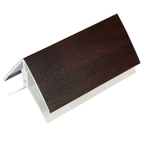 2-PART CORNER CLADDING TRIM 5m (M & F) (ROSEWOOD)