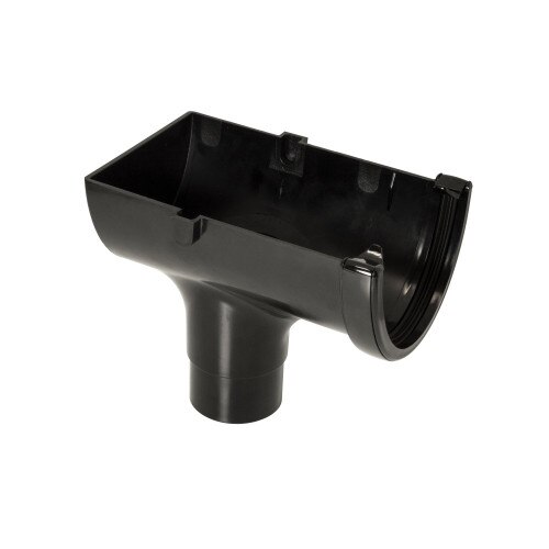 FLOPLAST HI-CAP STOP END OUTLET (BLACK)