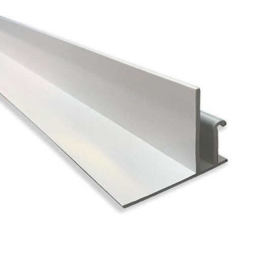 STARTER TRIM WITH BATTEN COVER 5m (WHITE)